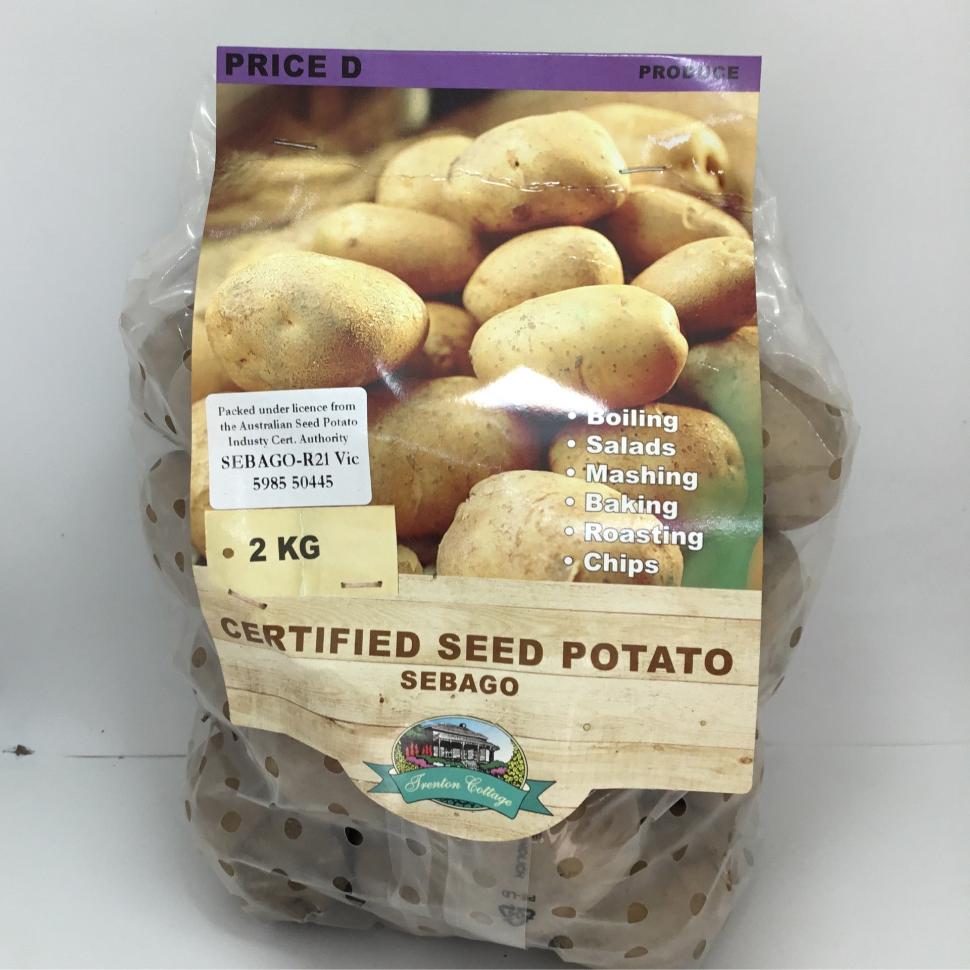 Seed potato sebago 2kg | Formosa Gardens Nursery, Ballarat