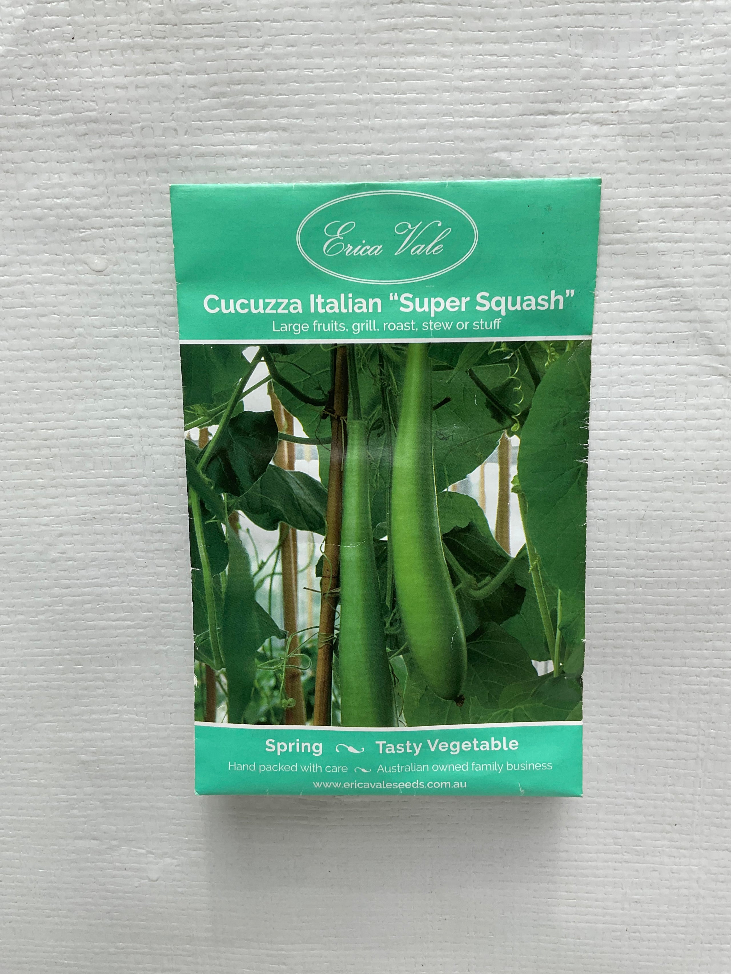 Cucuzza Italian Super Squash seeds | Formosa Gardens Nursery, Ballarat