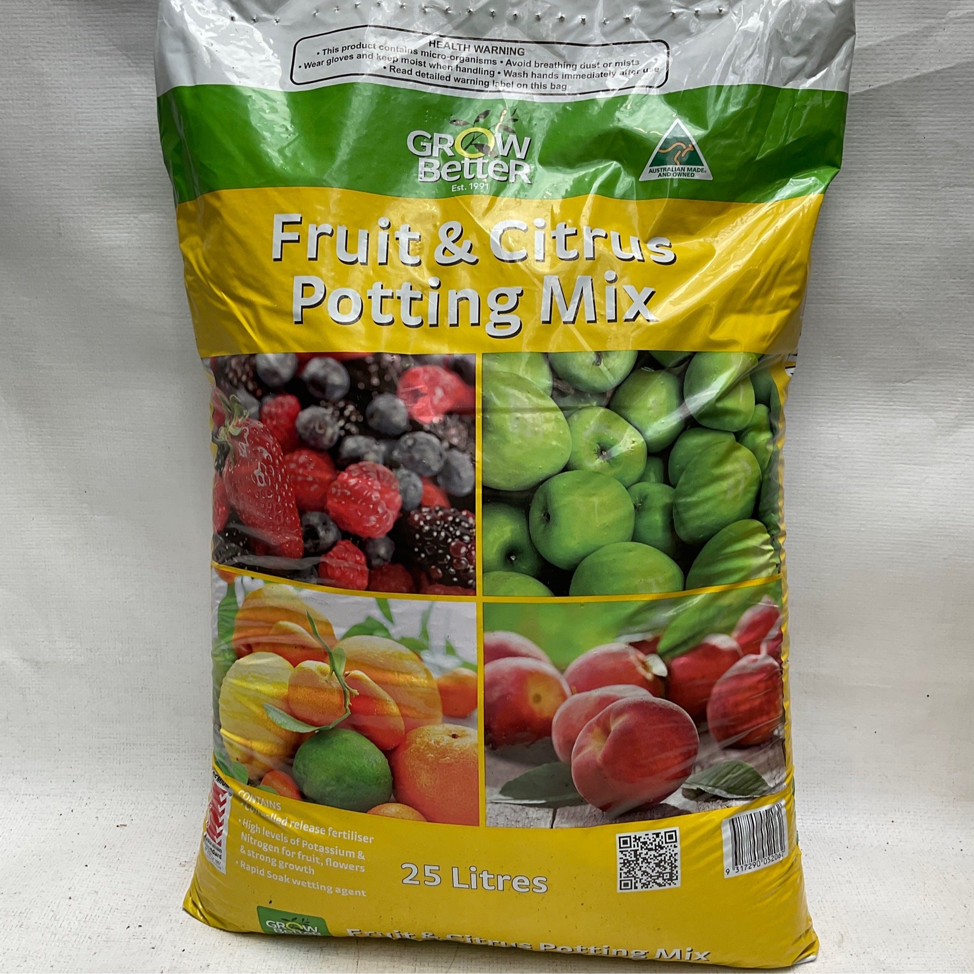 Fruit & Citrus Potting Mix 25lt | Formosa Gardens Nursery, Ballarat
